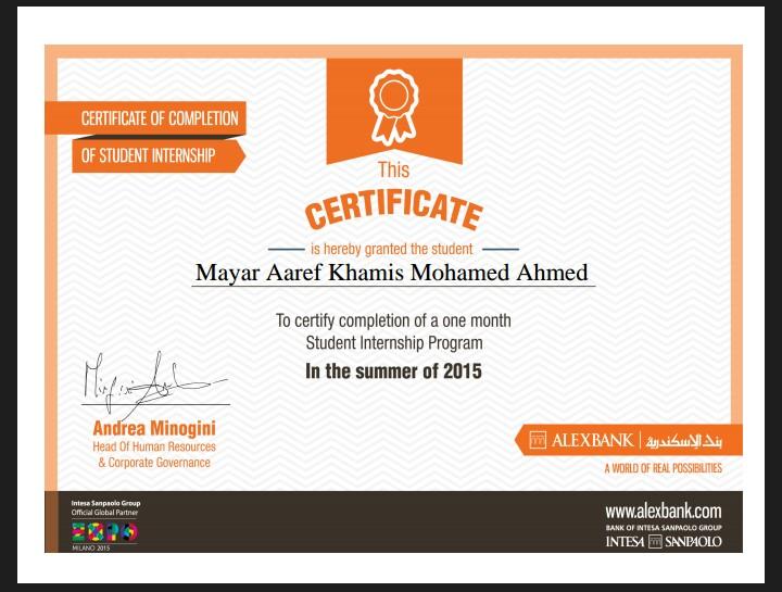 ‏Mayar Aaref‏ - ‏cost accountant‏ | LinkedIn